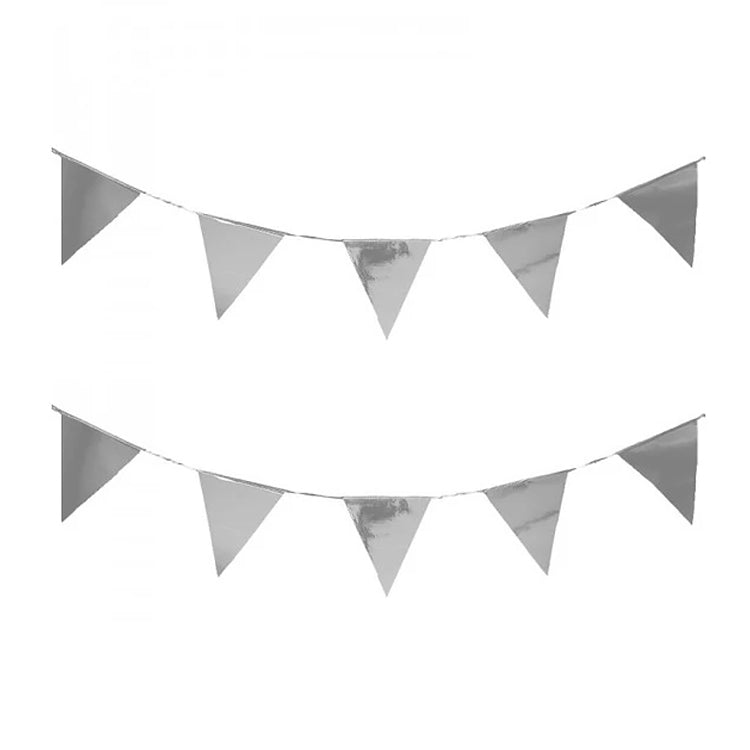 BANDERÍN PLATEADO METALIZADO 2 METROS – Oh Hi Party